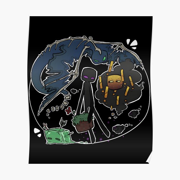 "Minecraft Mobs Classic " Poster for Sale by hattazillsu | Redbubble
