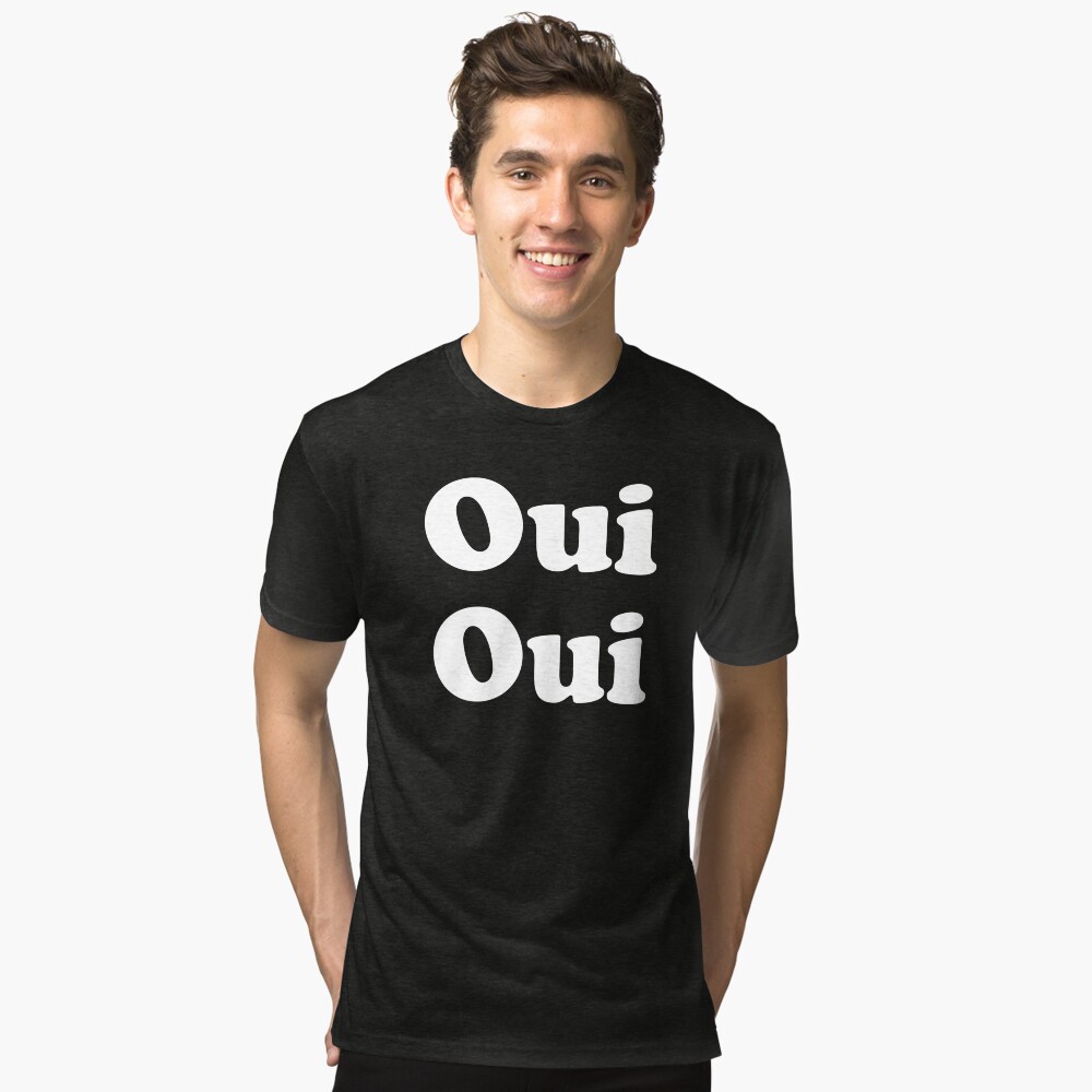 "Oui" Sticker for Sale by MadEDesigns | Redbubble
