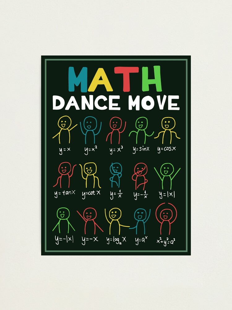 "Math Graph Math Teacher Loves Mathematics Math Dance Move ...