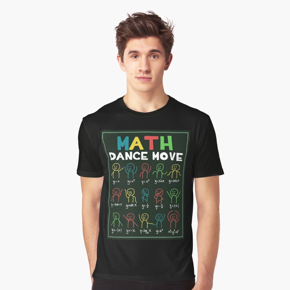 "Math Graph Math Teacher Loves Mathematics Math Dance Move" Poster for ...