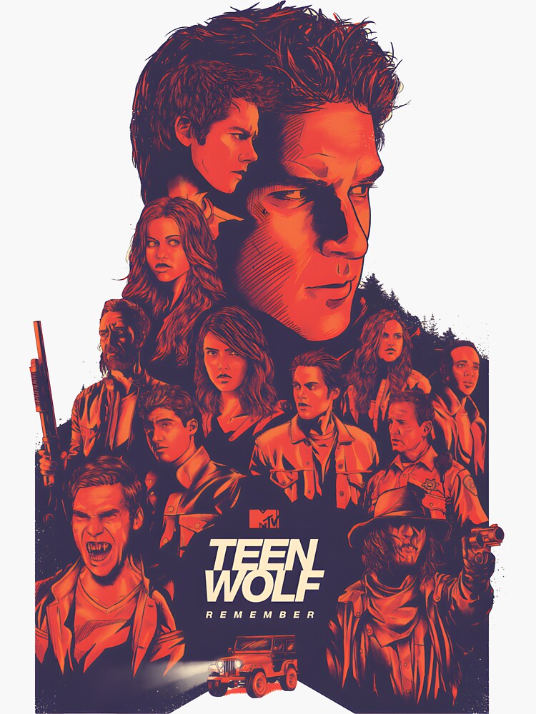 "Teen Wolf Poster Collection" Sticker for Sale by HansRothe | Redbubble