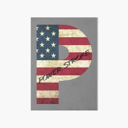 "Powerstroke American Flag" Art Board Print by Robjohnsilvers | Redbubble