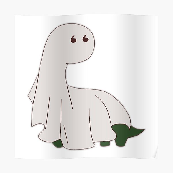 "dino ghost" Poster for Sale by RevonTheSimp | Redbubble