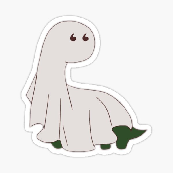 "dino ghost" Sticker for Sale by RevonTheSimp | Redbubble