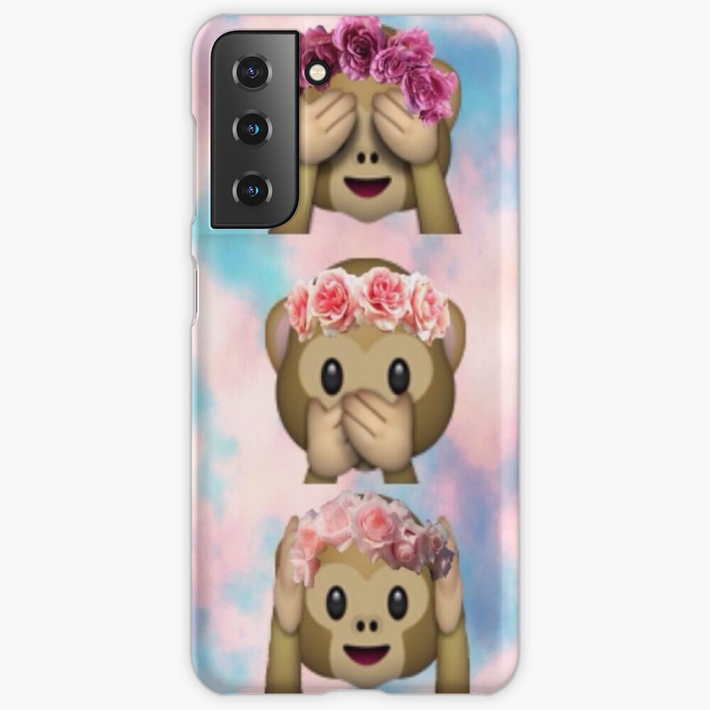 "Hula Monkeys Emoji Design" Samsung Galaxy Phone Case for Sale by ...