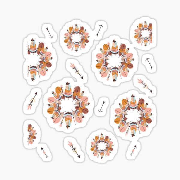 "Funny abstract seamless boho o bohemian patterm artwork " Sticker for Sale by evolutionmind ...