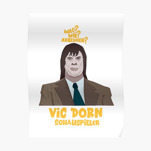 "Vic Dorn- Loriot - TV Kult - German" Poster for Sale by Boogosh ...