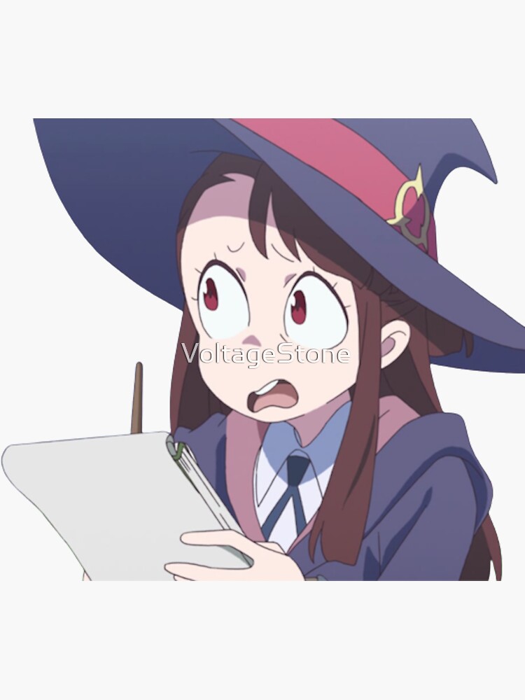 Pegatina «Escribe eso Akko | LWA» de VoltageStone | Redbubble