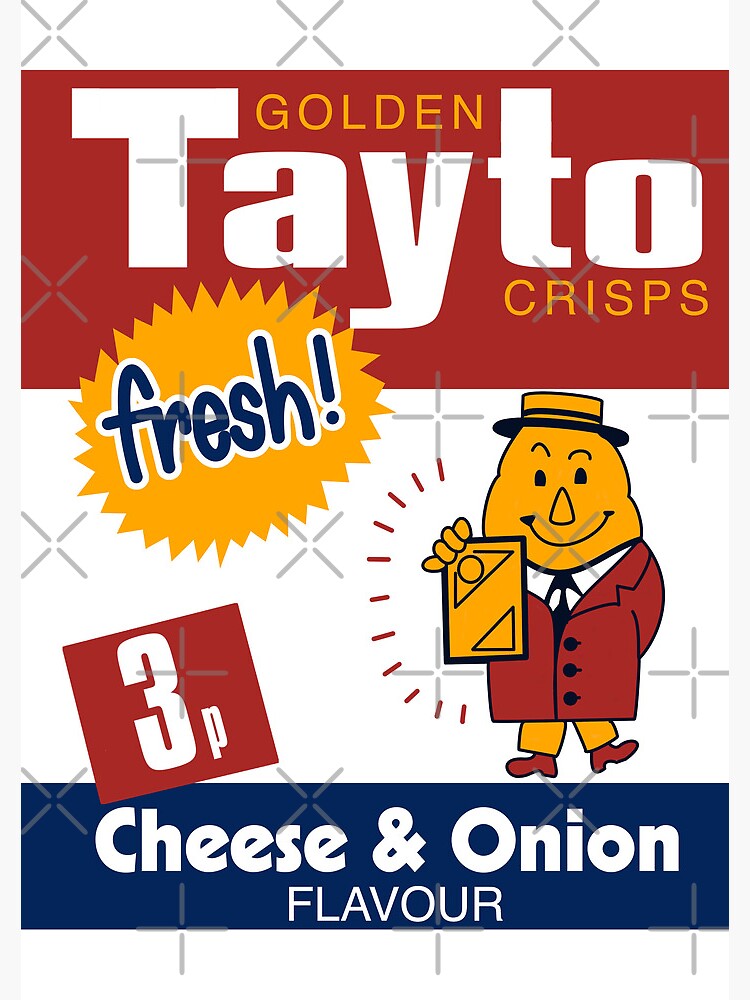 "Tayto Cheese & Onion Retro Snack" Spiral Notebook for Sale by ...