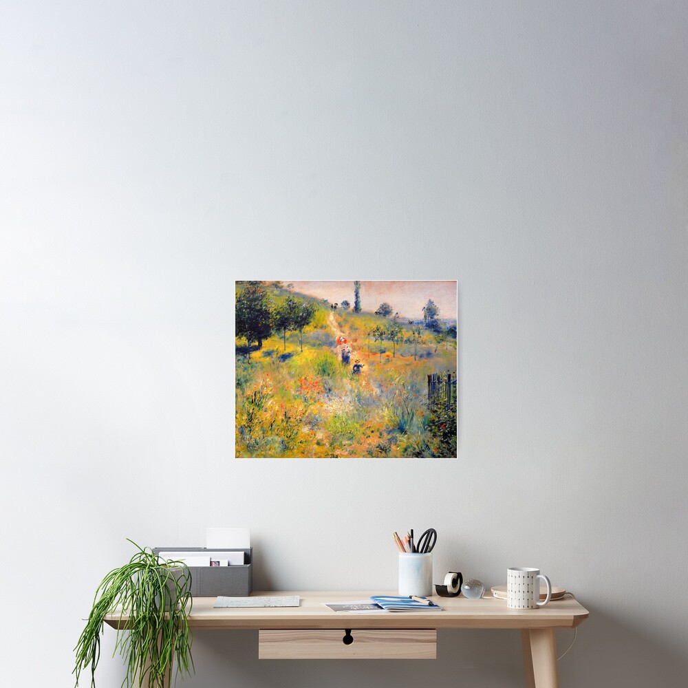 "Chemin montant dans les hautes herbes = Path in tall grass by Renoir ...