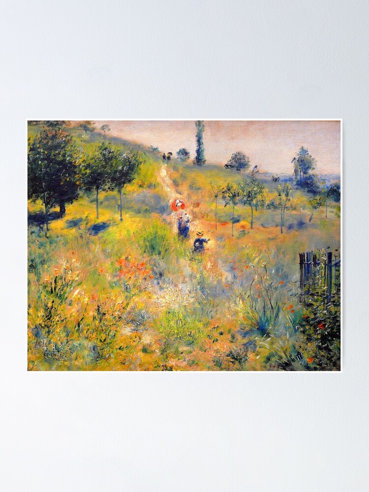 "Chemin montant dans les hautes herbes = Path in tall grass by Renoir ...