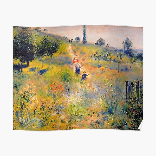 "Chemin montant dans les hautes herbes = Path in tall grass by Renoir ...