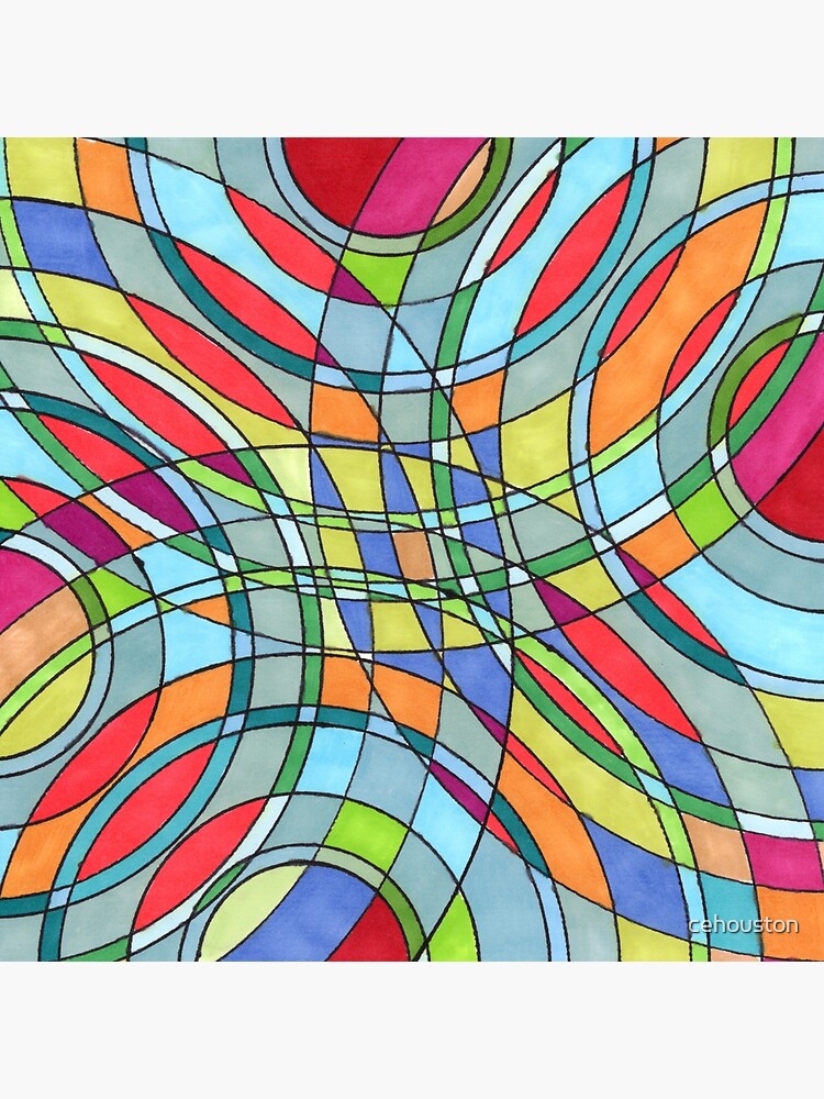 "Overlapping Circles Graphic Design" Canvas Print by cehouston | Redbubble