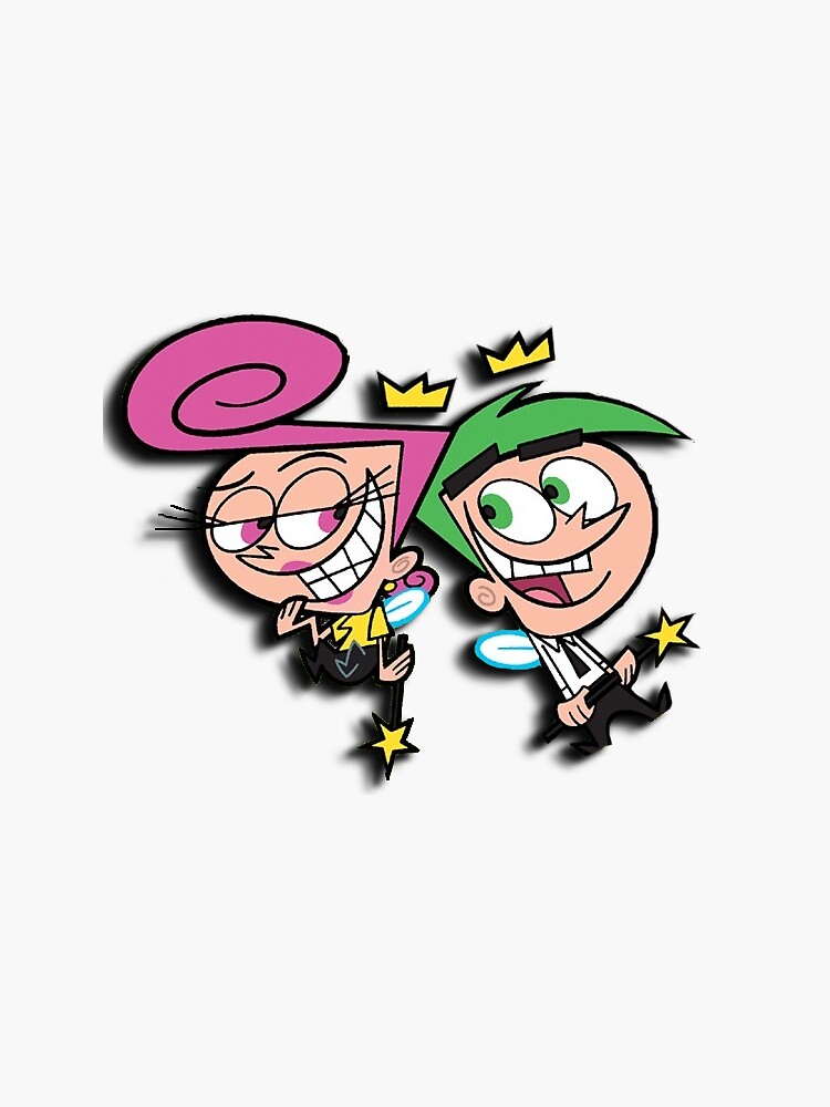 "Fairly Cosmo Wanda Smile Fairly OddParents" Sticker for Sale by ...