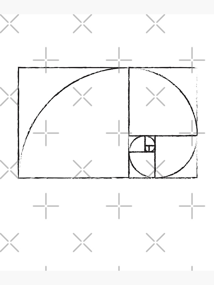 Golden Ratio Spiral Fibonacci Sequence Sketch Premium Matte Vertical ... Golden Ratio Spiral Fibonacci Sequence Sketch Premium Matte Vertical ...