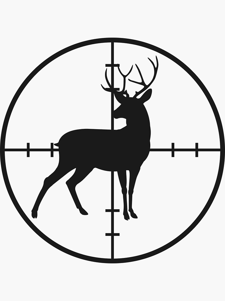 "Targer That Deer Original Deer Hunting Design " Sticker for Sale by ...