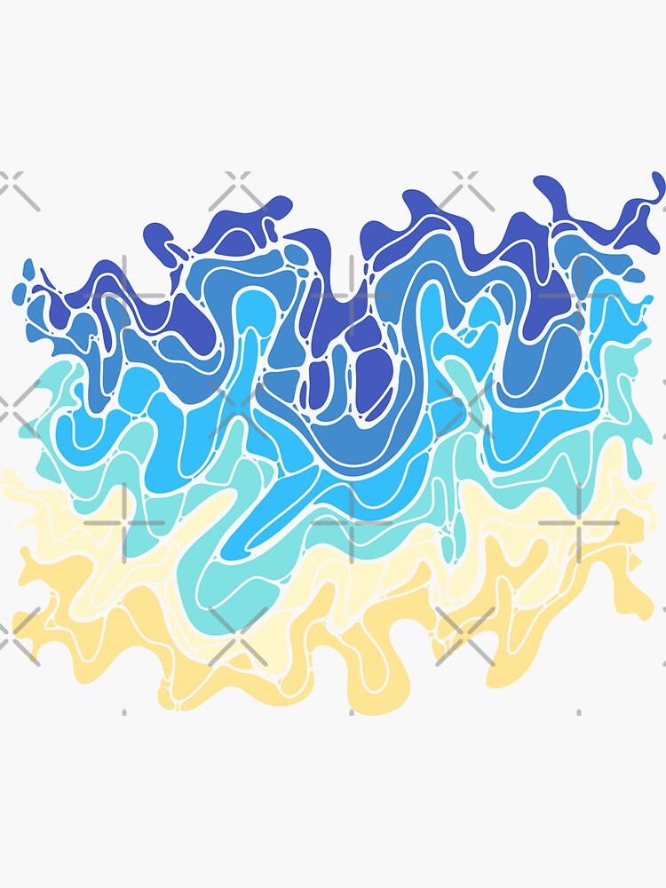 "Uranic Pride Flowing Flag" Sticker for Sale by Katie-Olive | Redbubble