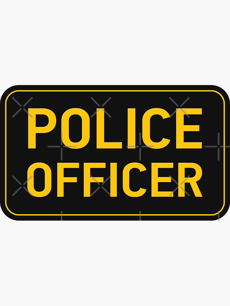 "Police Officer" Sticker for Sale by police1 | Redbubble