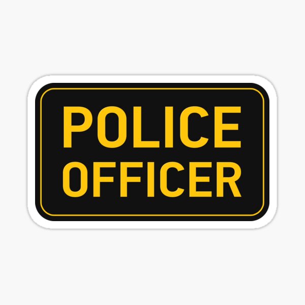 "Police Officer" Sticker for Sale by police1 | Redbubble