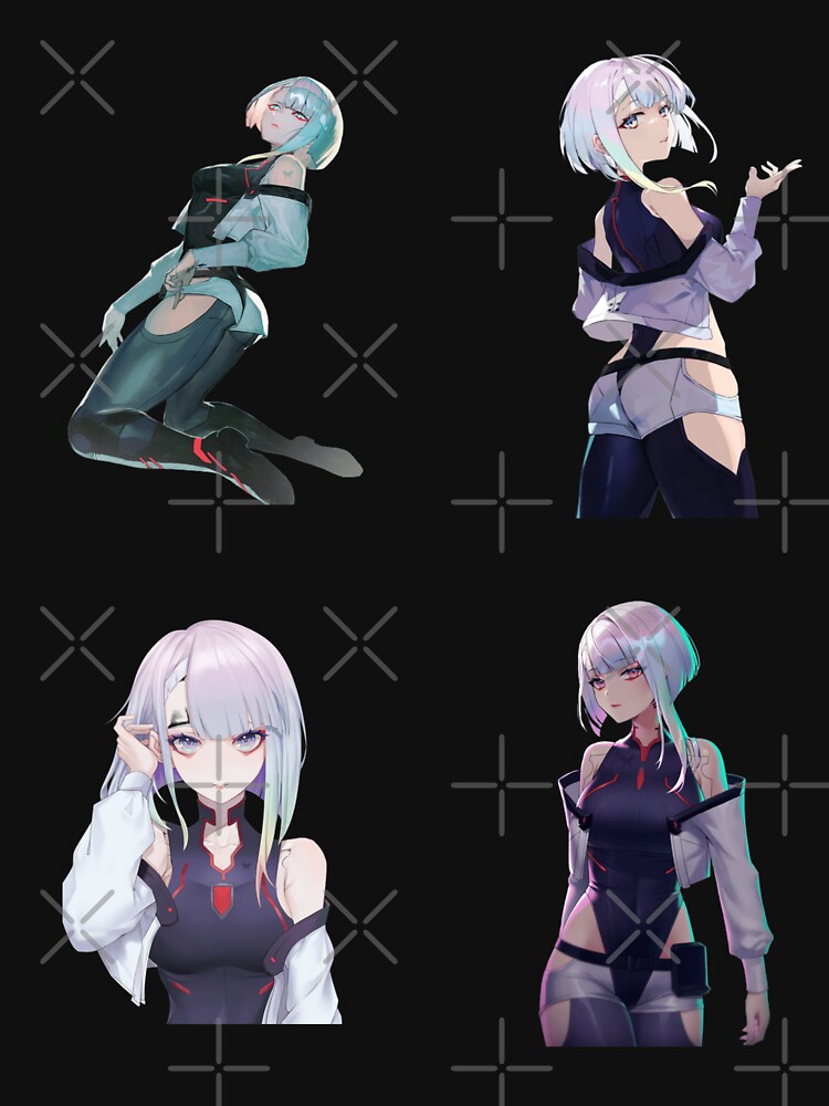 " cyberpunk edgerunners lucy stickers pack" T-shirt for Sale by ...
