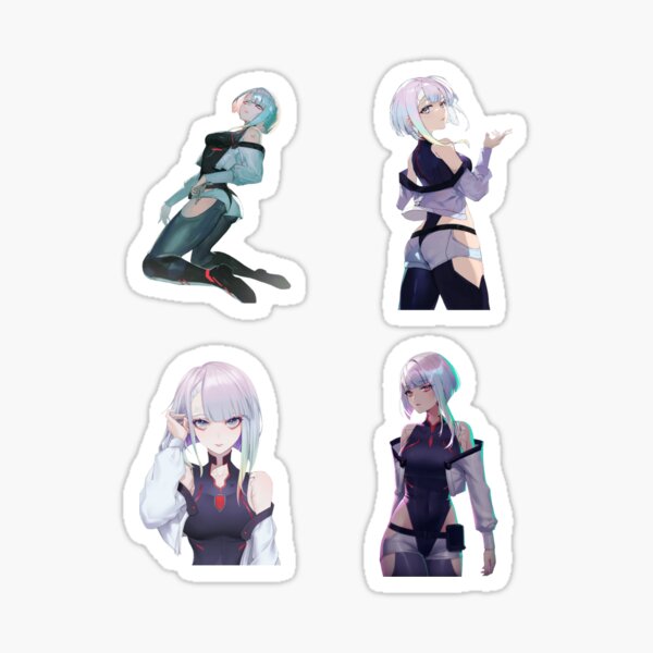 " Cyberpunk Edgerunners Lucy Sticker Pack" Sticker von AkiraOchaco ...