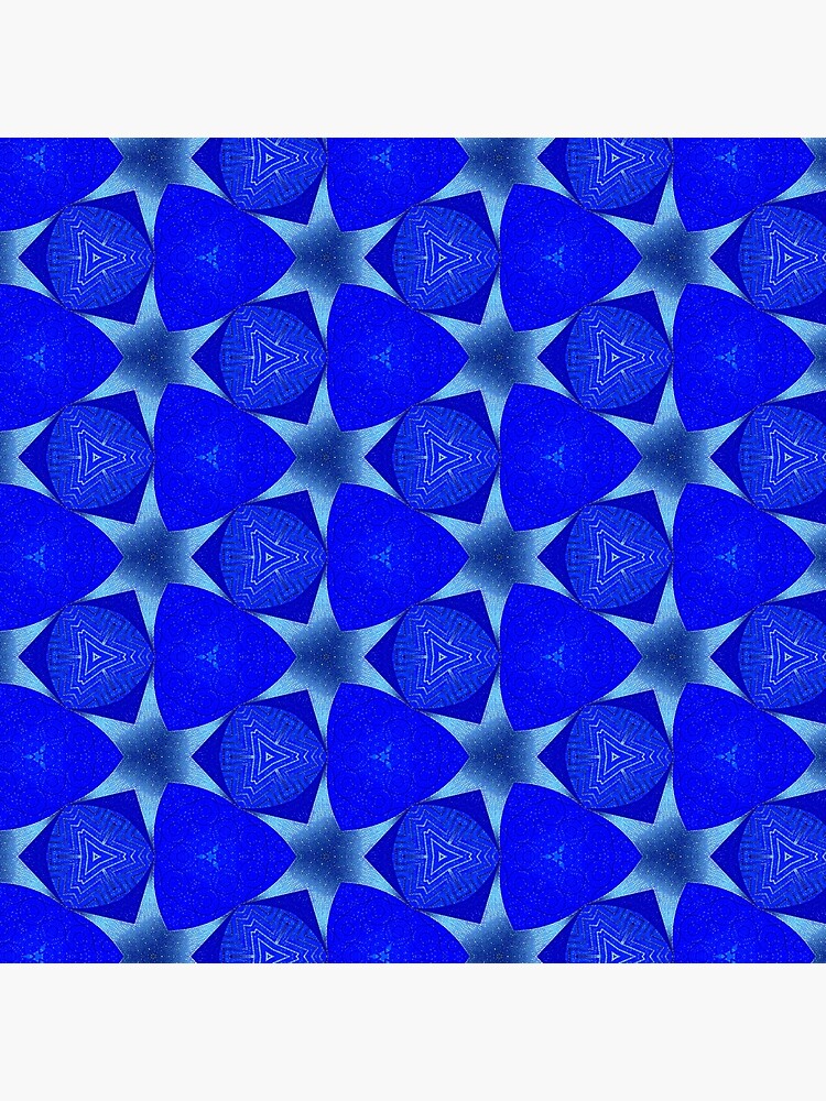 "bright star pattern and design in royal blue" Poster for Sale by ...