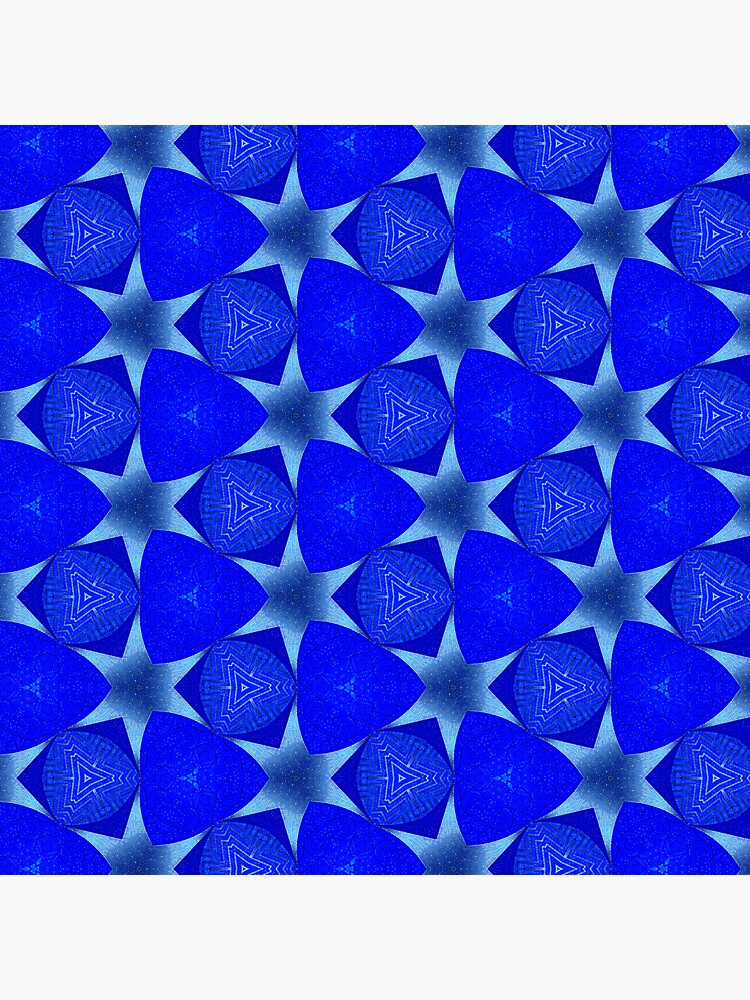 "bright star pattern and design in royal blue" Sticker for Sale by ...