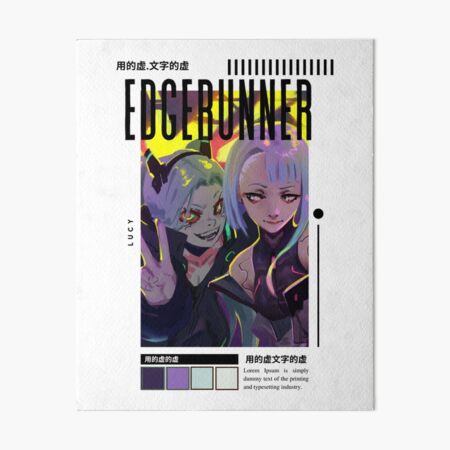 "Lucy cyberpunk edgerunner " Art Board Print for Sale by alexashibee121 ...