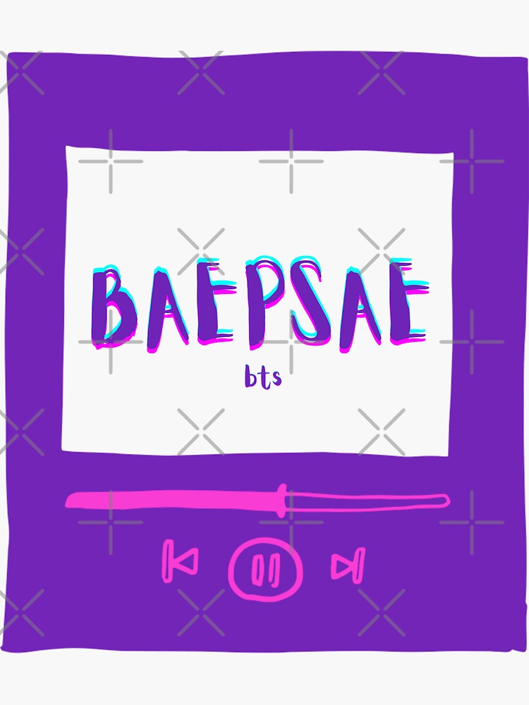 "BTS Song - Baepsae" Sticker for Sale by TheMerchPeddler | Redbubble