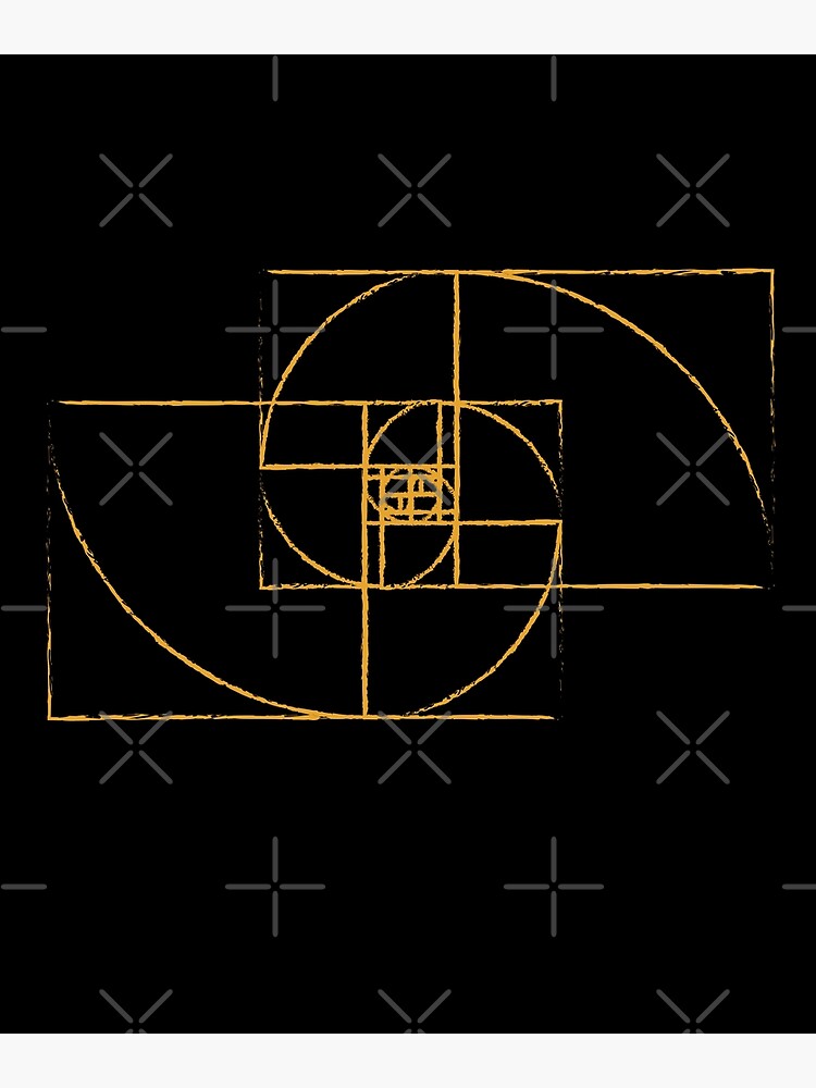 Golden Ratio Spiral Fibonacci Sequence Cyclone Sketch Premium Matte ...
