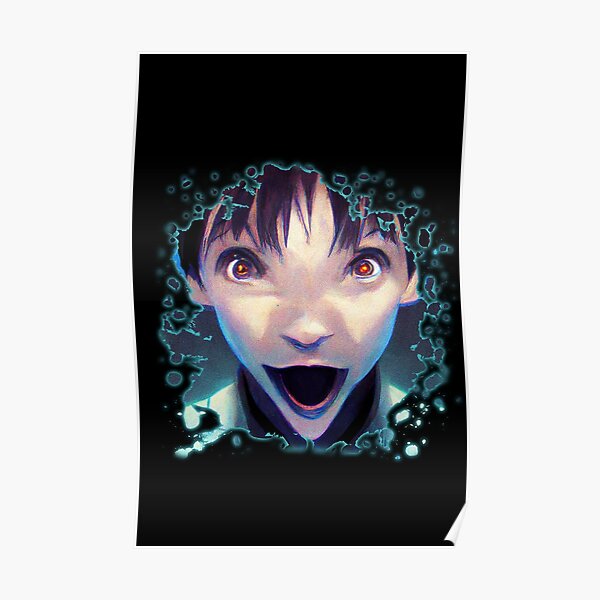 "Crazy Shinji Ikari" Poster for Sale by mayza-shop | Redbubble