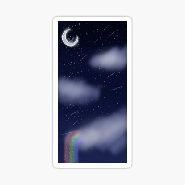 "starry night " Sticker for Sale by JJ-isme | Redbubble