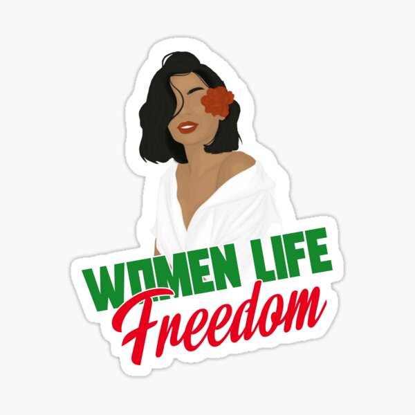 Women Life Freedom Sticker For Sale By Kawai Girl Redbubble