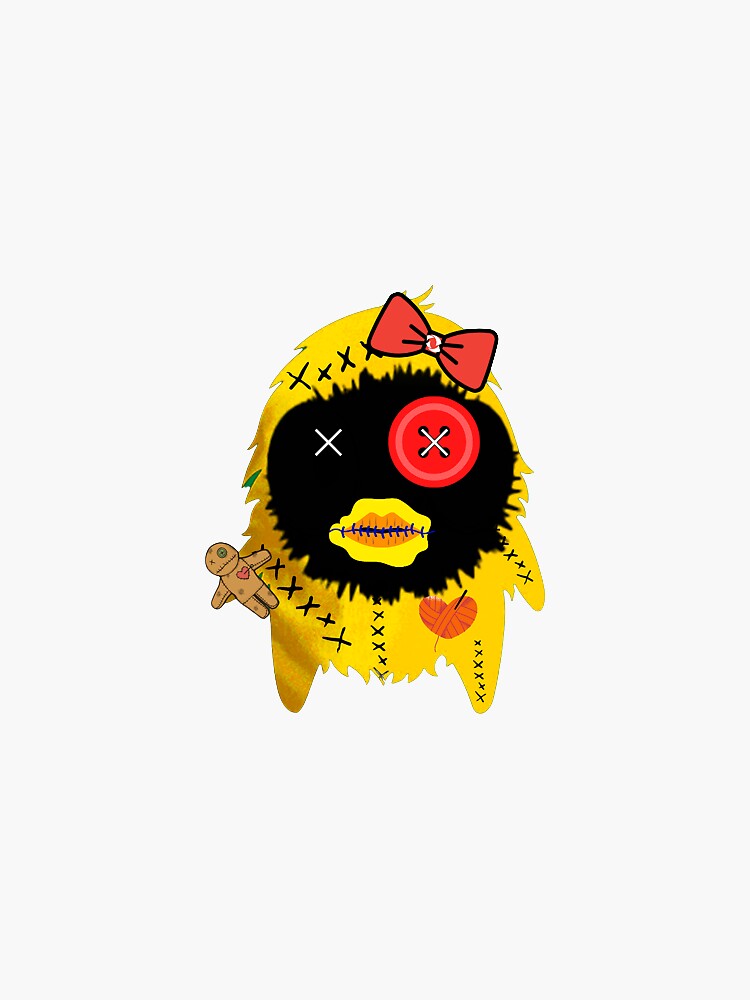 "Voodoo Doll" Sticker for Sale by OffCenterSpace | Redbubble