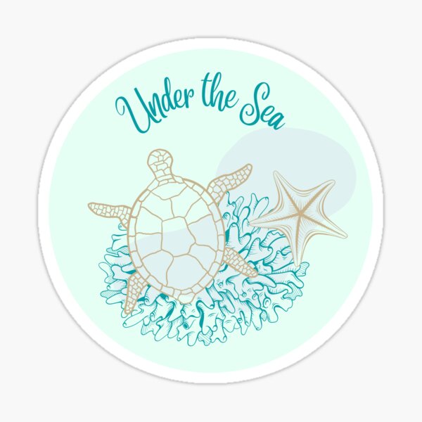 "Under The Sea" Sticker for Sale by OnlyTheCoolest | Redbubble