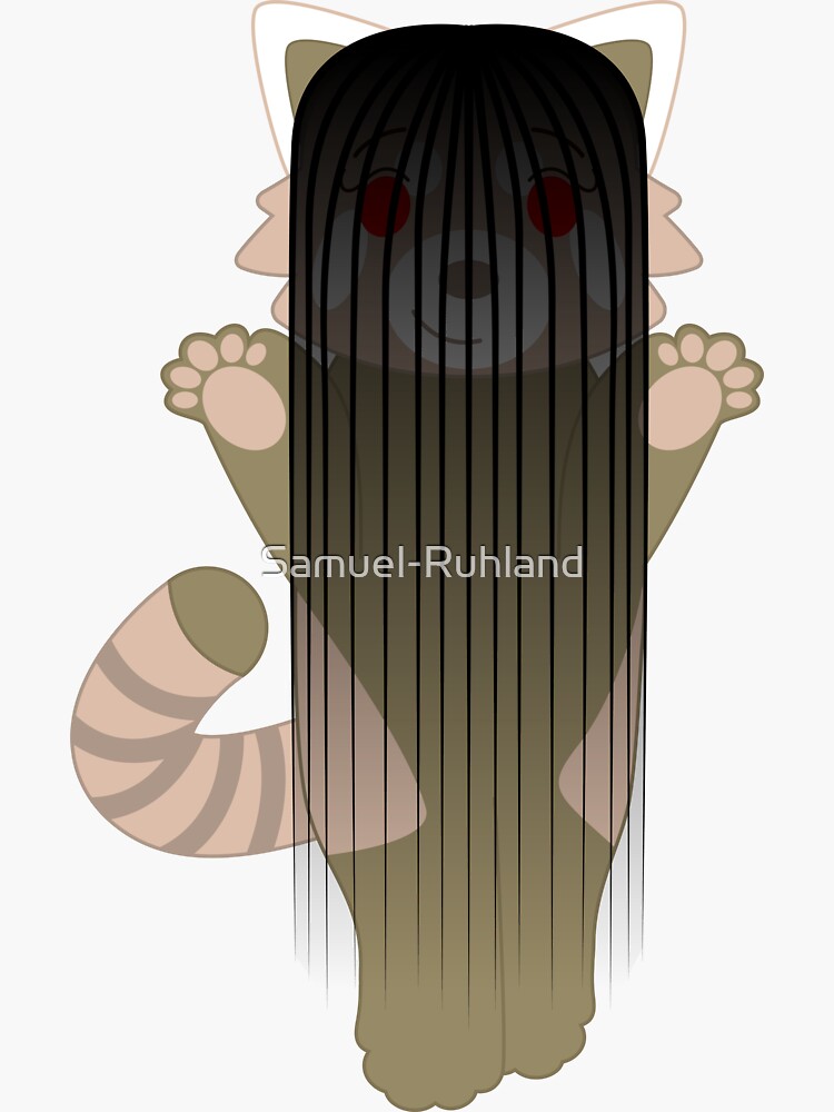 "Red panda disguised as a demon for Halloween" Sticker for Sale by ...