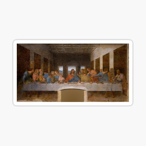 "DaVinci's Last Supper" Sticker for Sale by MelanieSt | Redbubble