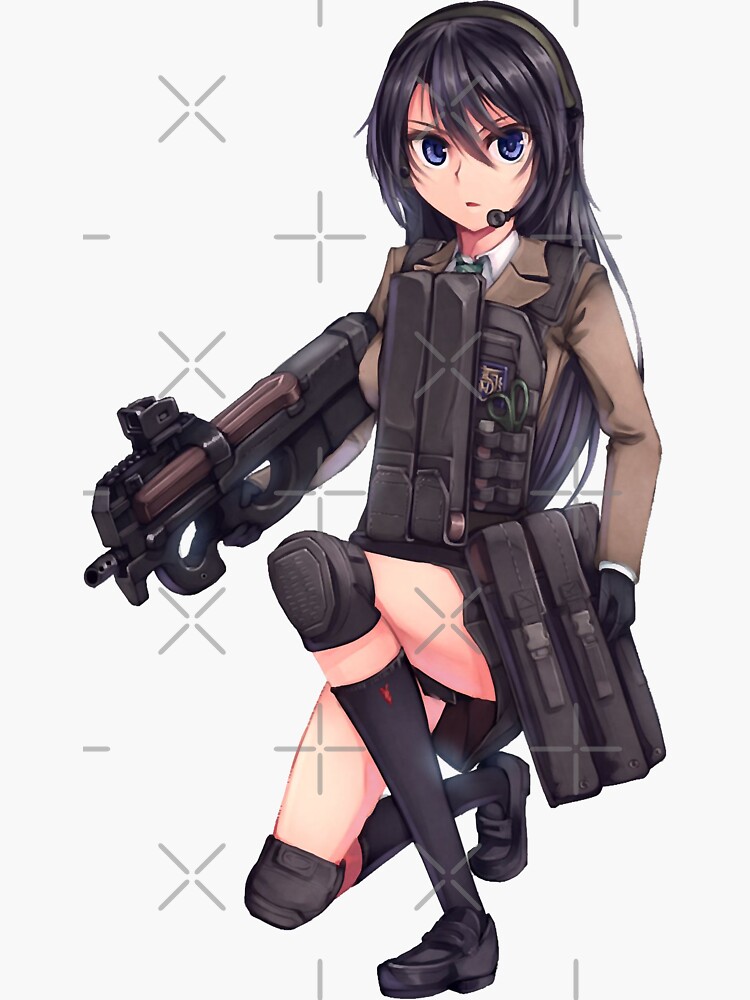 "Everyone Know Military Anime Cute Gun Some People Excel Boys Girls ...