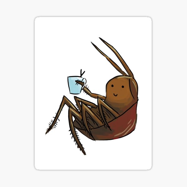 "Cockroach and Coffee" Sticker by mugs-and-cakes | Redbubble