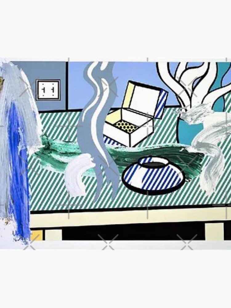 "Gift on burning tabel by roy lichtenstein " Sticker for Sale by Golido ...