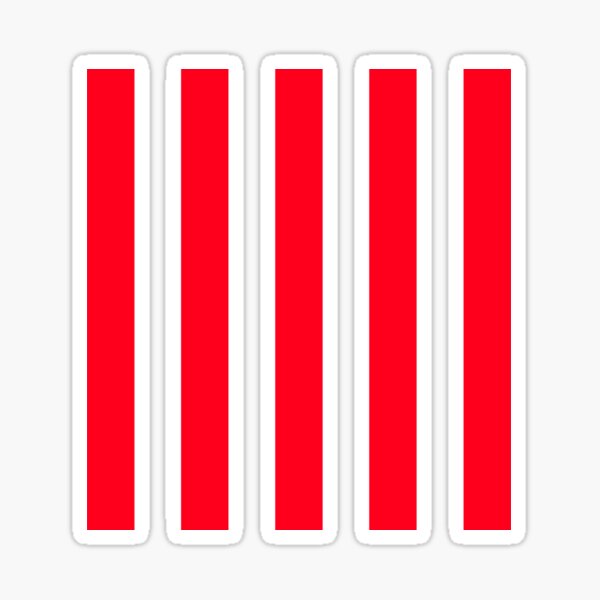 "line up" Sticker for Sale by Izuahf | Redbubble
