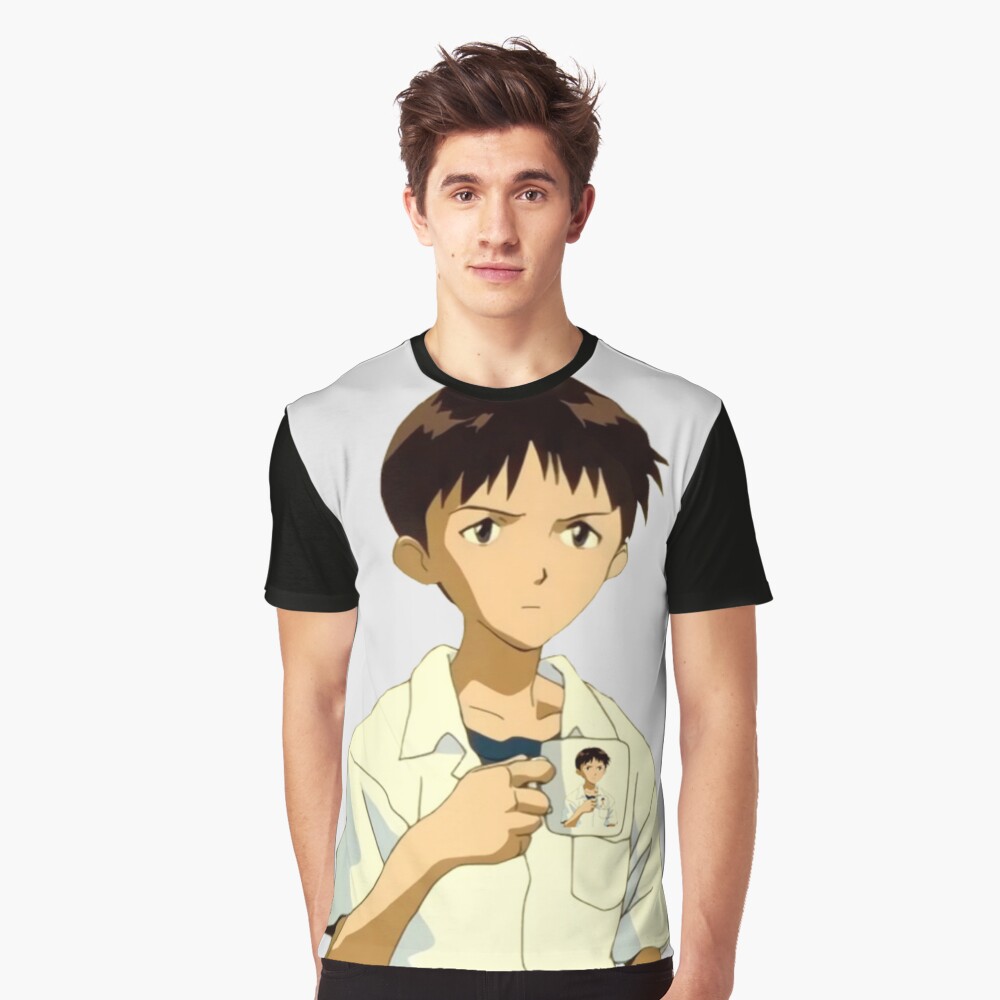 "Shinji Drinking Coffee" Sticker by Juanscorner | Redbubble