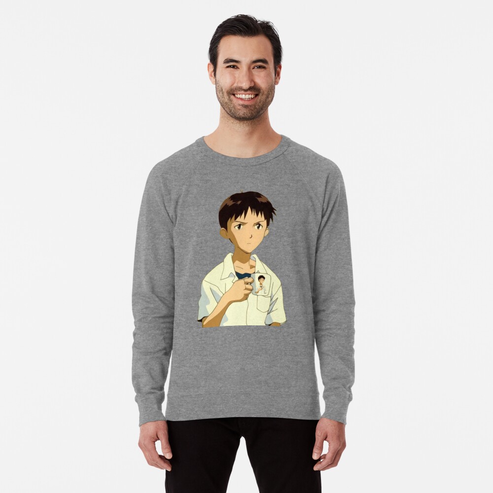 "Shinji Drinking Coffee" Sticker by Juanscorner | Redbubble