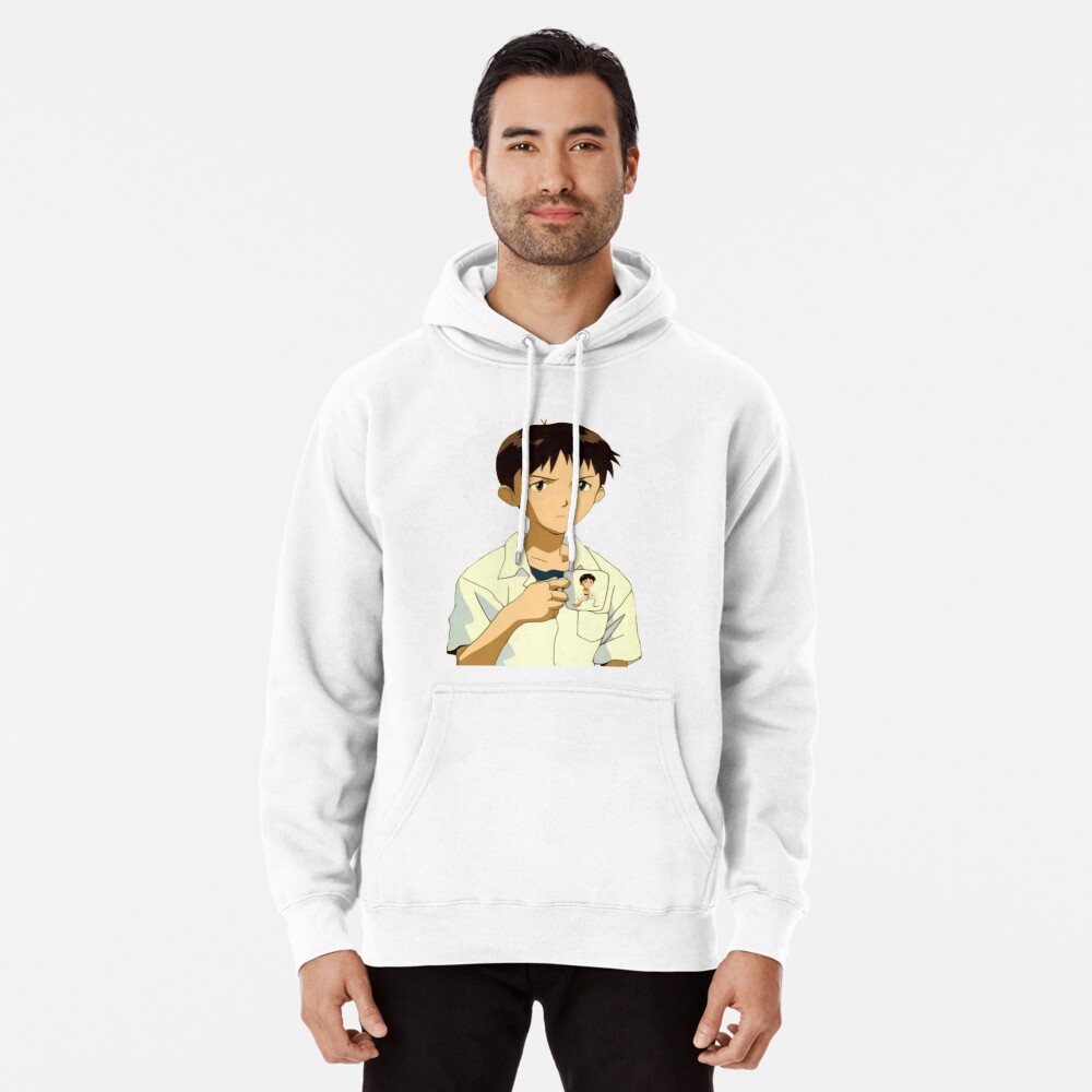 "Shinji Drinking Coffee" Sticker by Juanscorner | Redbubble