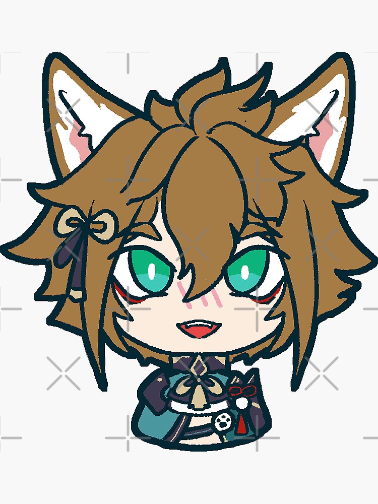 "Gorou (Genshin Impact" Sticker for Sale by viryllion | Redbubble