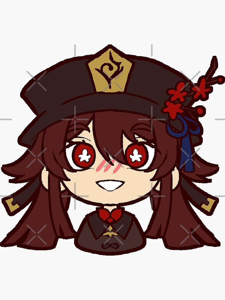 "Hu Tao (Genshin Impact)" Sticker for Sale by viryllion | Redbubble