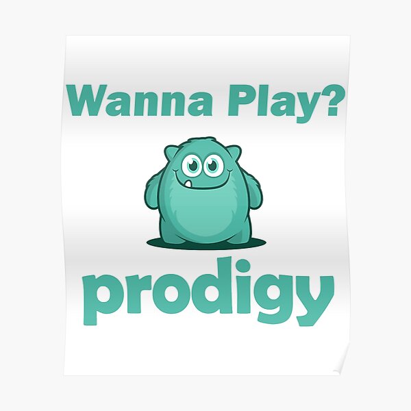 "Prodigy Math Game and" Poster for Sale by FunkySlothGB | Redbubble