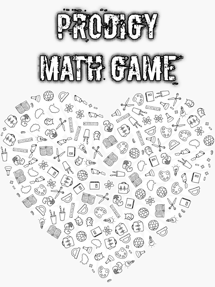 "prodigy math game ,Love Game" Sticker for Sale by FunkySlothGB | Redbubble