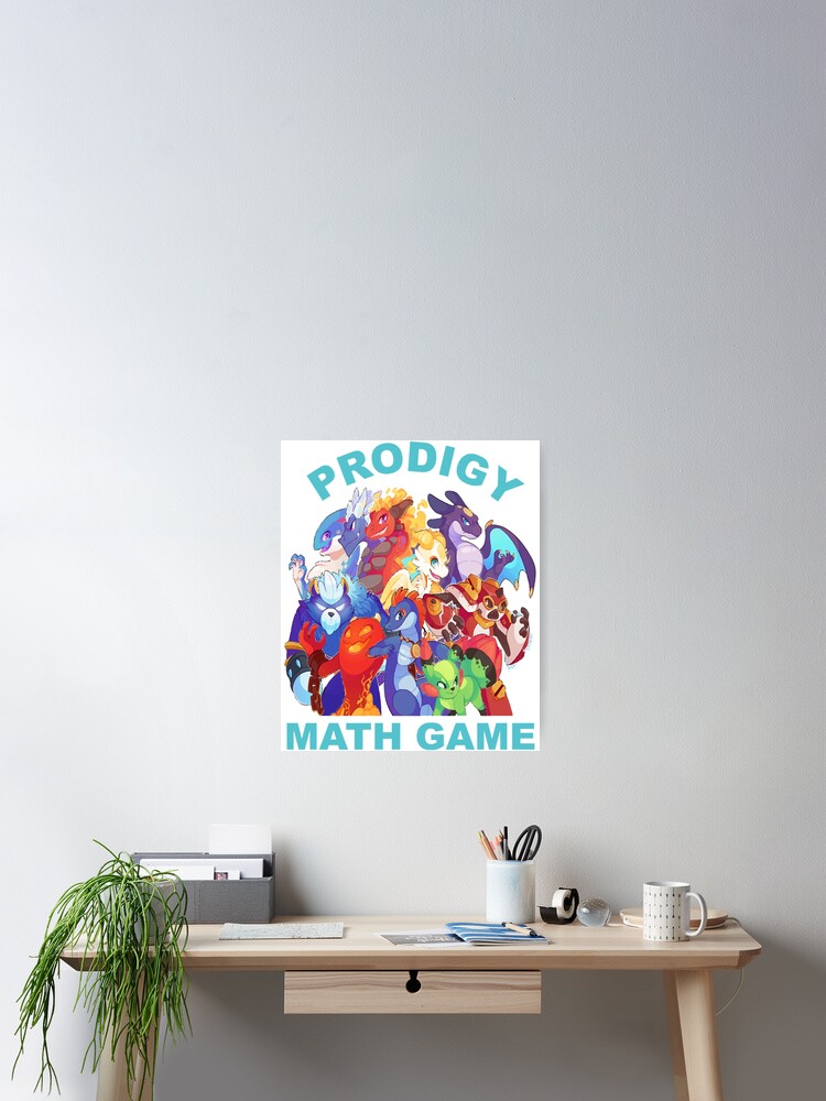 "Prodigy Math Game Math Practice Gaming Rare Pets Gift For Kids" Poster ...