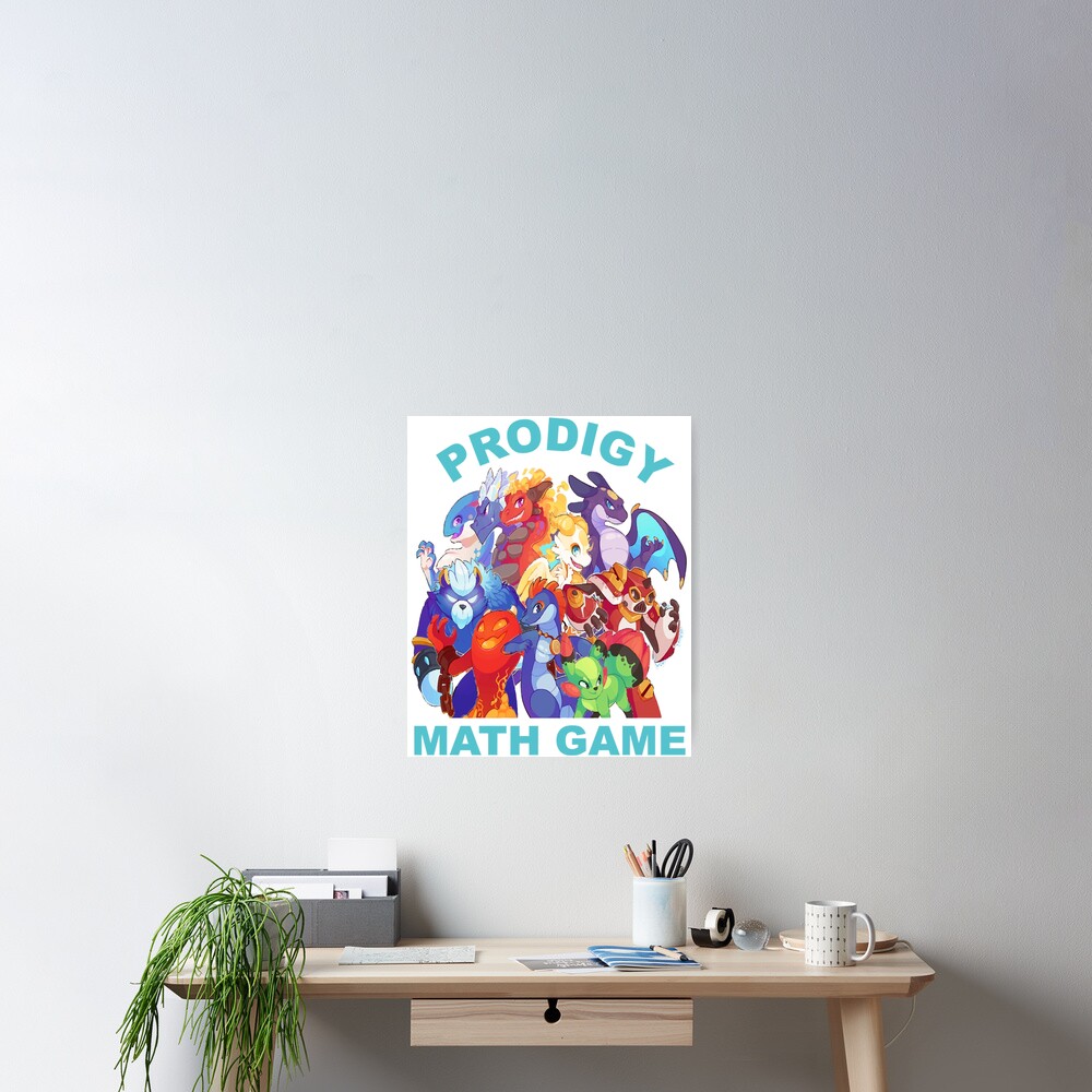 "Prodigy Math Game Math Practice Gaming Rare Pets Gift For Kids" Poster ...